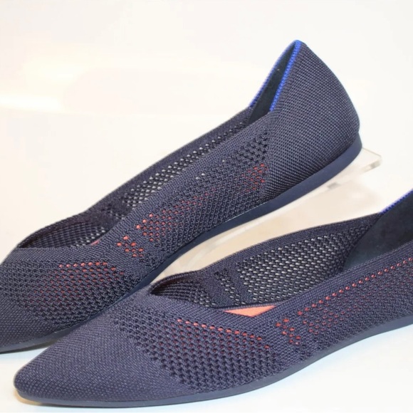 Rothy's | Shoes | Rothys The Point Maritime Navy Lattice Stitch Ballet ...